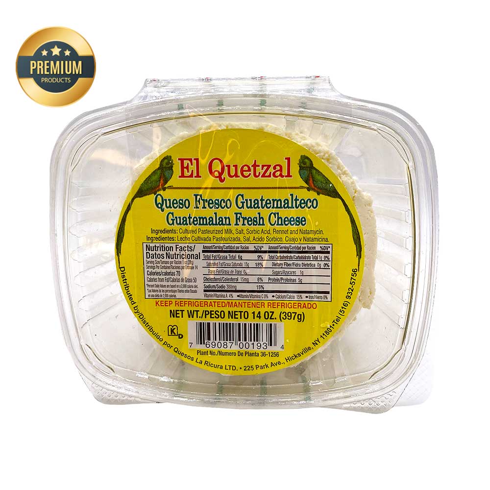 El Quetzal Queso Fresco Guatemalteco 14 oz — El Tesoro Supermarket