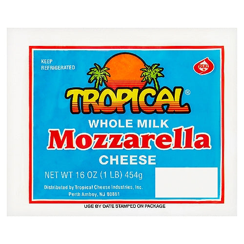 Tropical Whole Milk Mozzarella Cheese 16 oz — El Tesoro Supermarket