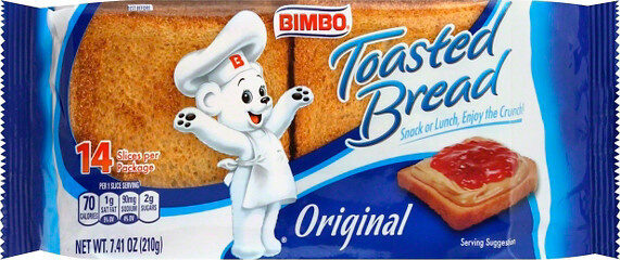 Bimbo Pan Tostado Blanco 14 count 7.4 oz — El Tesoro Supermarket